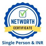 Networth Certificate Format - Single Person & Single Currency Format
